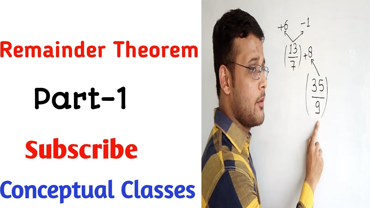 Remainder Theorem Part-1 - YouTube
