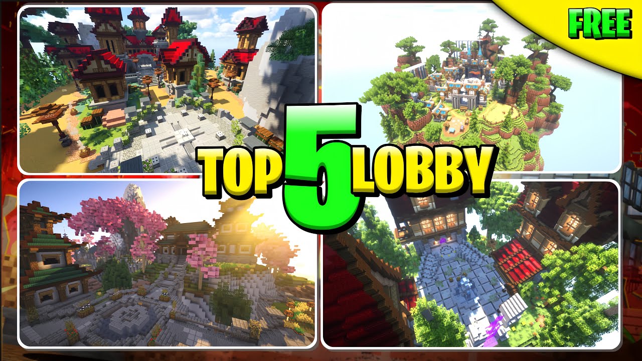Top 5 Minecraft Lobby | Best 5 Free Lobby Download | Minecraft Free ...