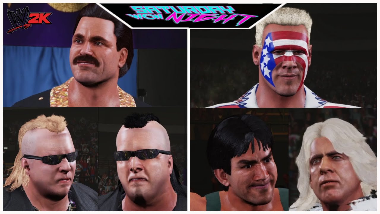 W2K / 6-Man Tag / Rick Rude & Nasty Boys vs Ricky Steamboat & Ric Flair ...