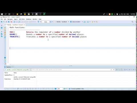05 MYSQL | Math Functions | Mod, Round, Truncate - YouTube