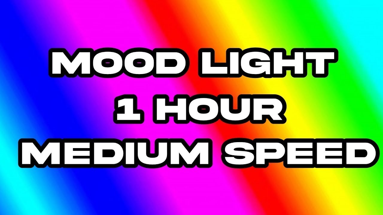 COLOR CHANGING MOOD LIGHT 1 Hour MEDIUM SPEED Multi Colour Screen ...