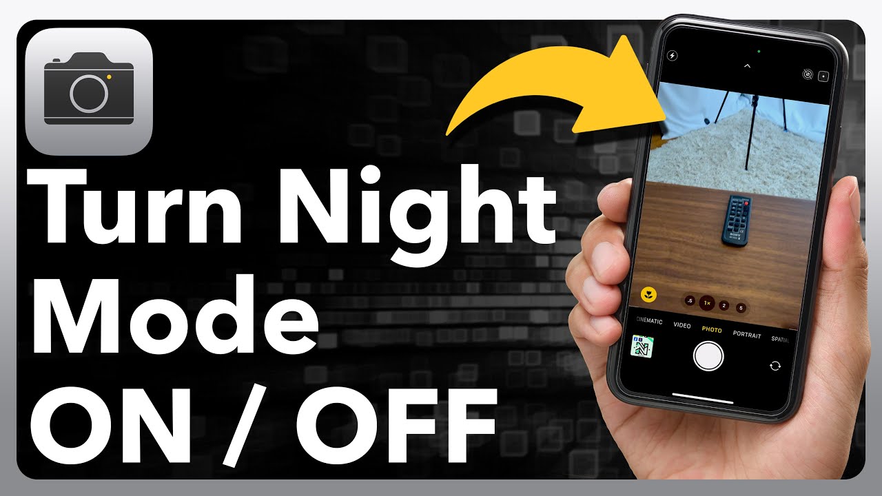 How To Turn On Or Off Night Mode On iPhone Camera - YouTube