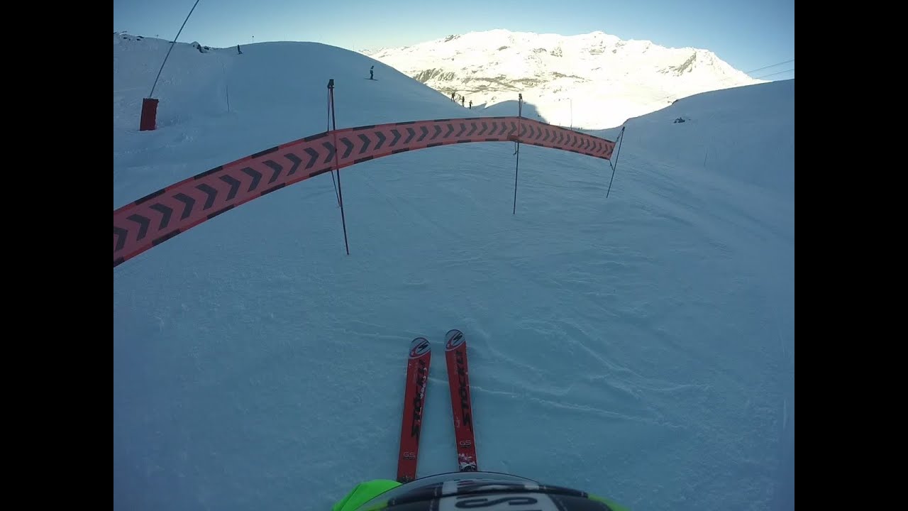 COMBE DE CARON Legendary Black Slope Descent In Val Thorens - YouTube
