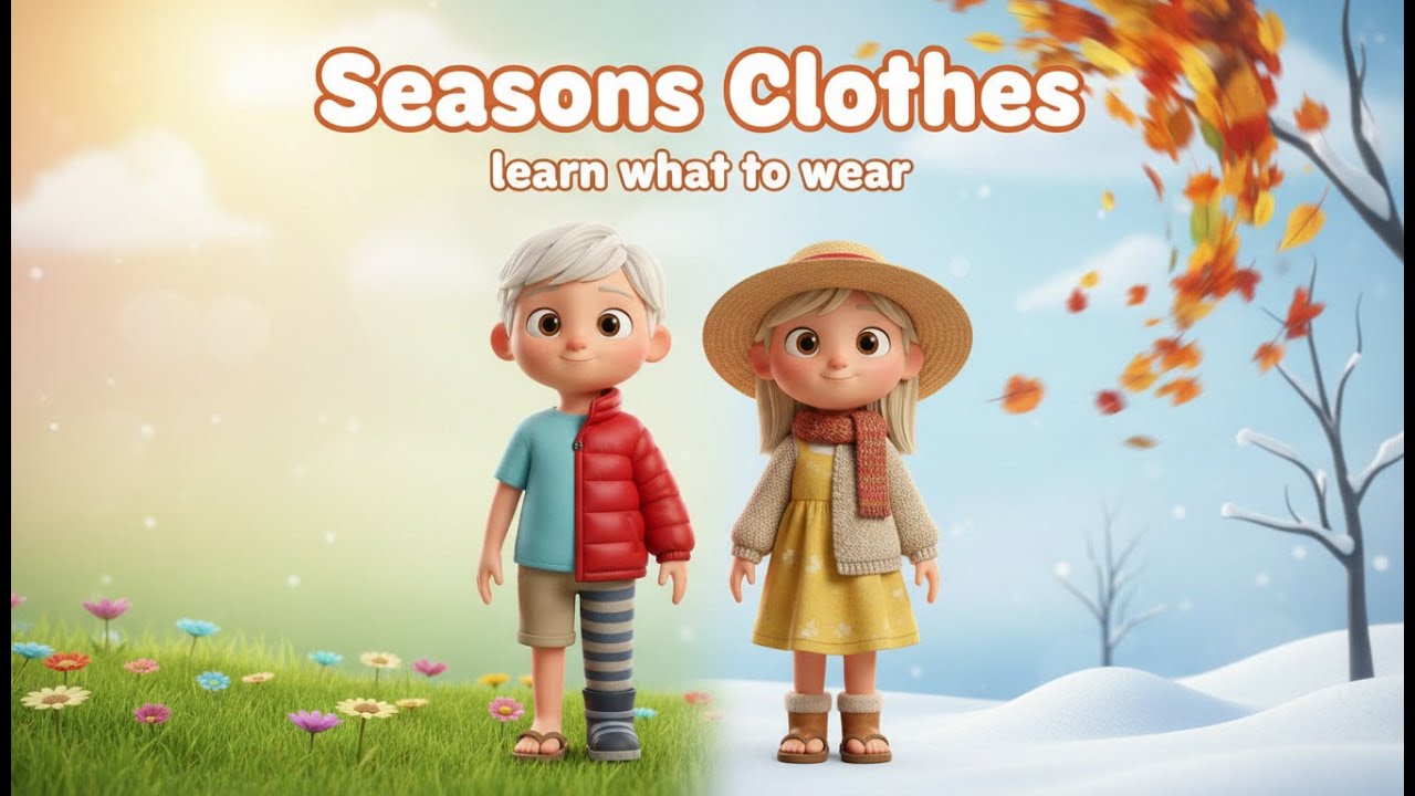 Seasons Song for Kids | Learn Clothes for Every Weather - YouTube