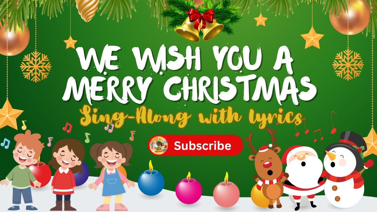 'We wish you a Merry Christmas' sing-along for Kids and Family - YouTube