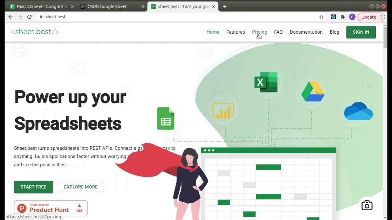 Reactjs Google Sheet CRUD app - Setup Google Sheet and sheet.best - 2/6 ...