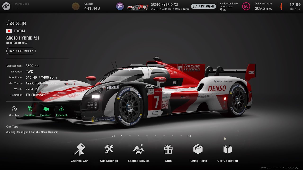 [Gran Turismo 7] Toyota GR010 hybrid'21 tunes - YouTube