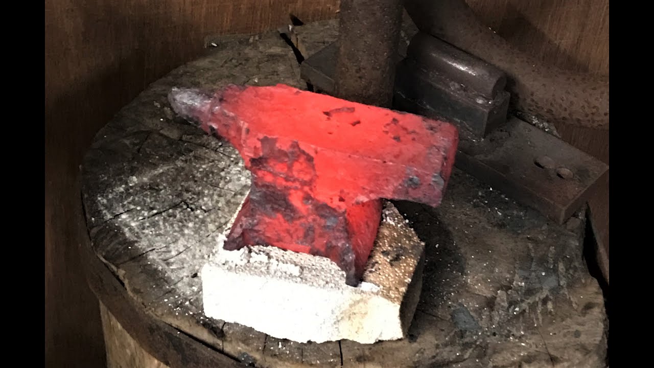Forging a London pattern Anvil - YouTube