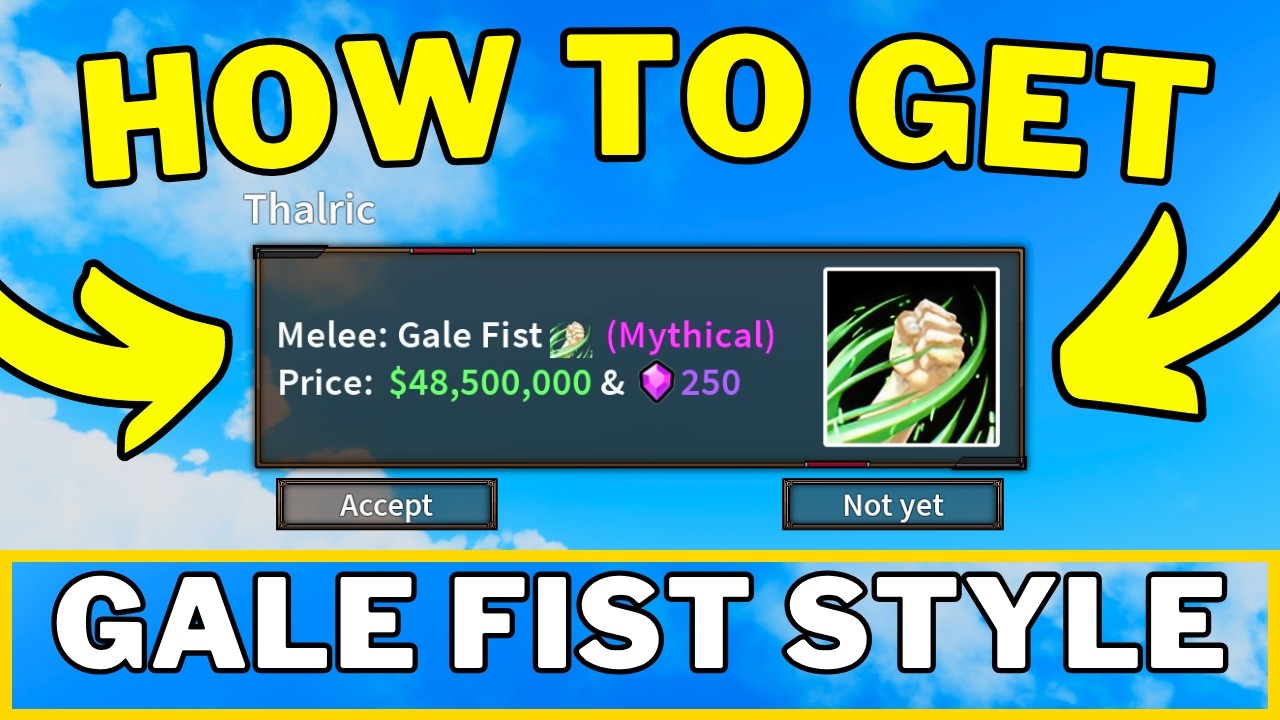 How To Get Gale Fist Fighting Style in King Legacy | Gale Fist King ...