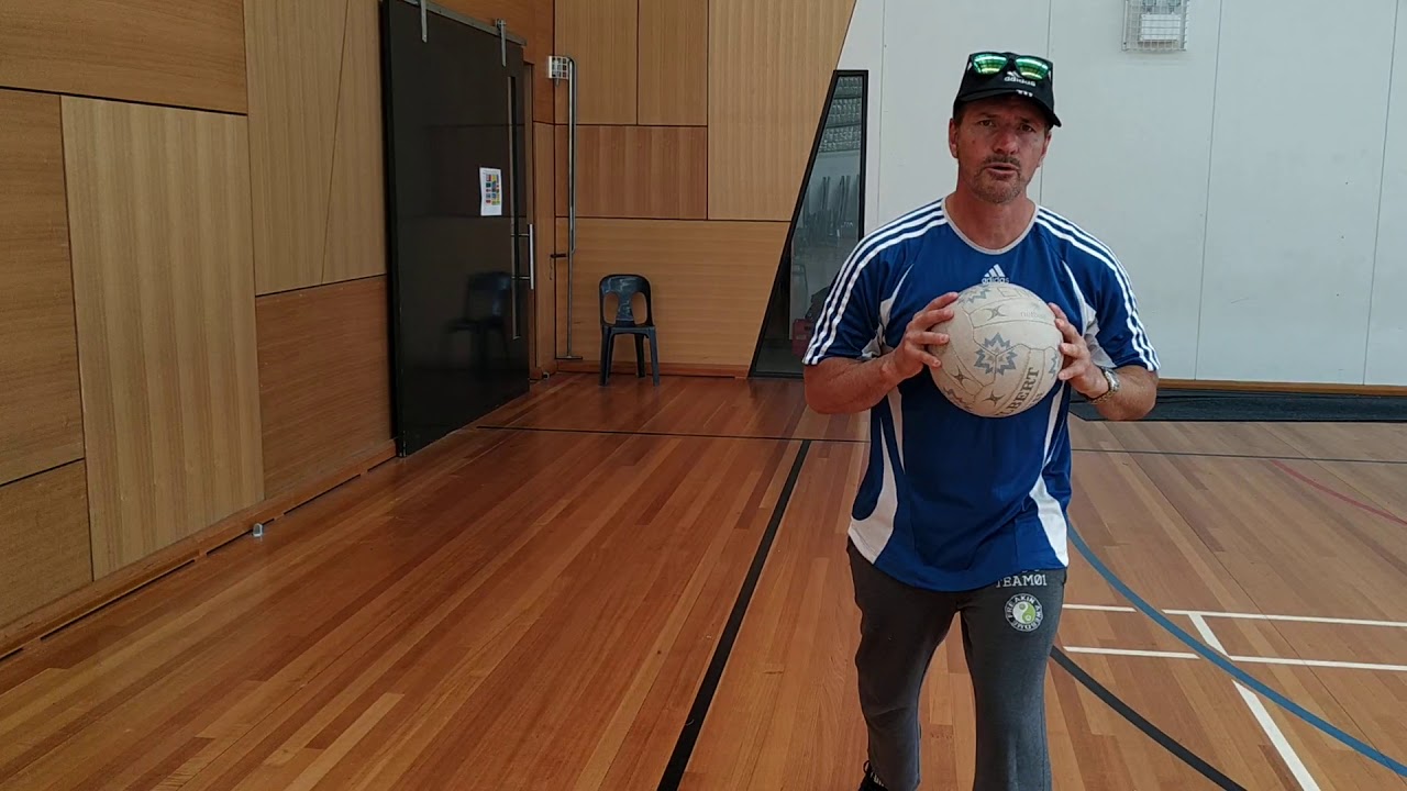 Netball chest pass with step - YouTube