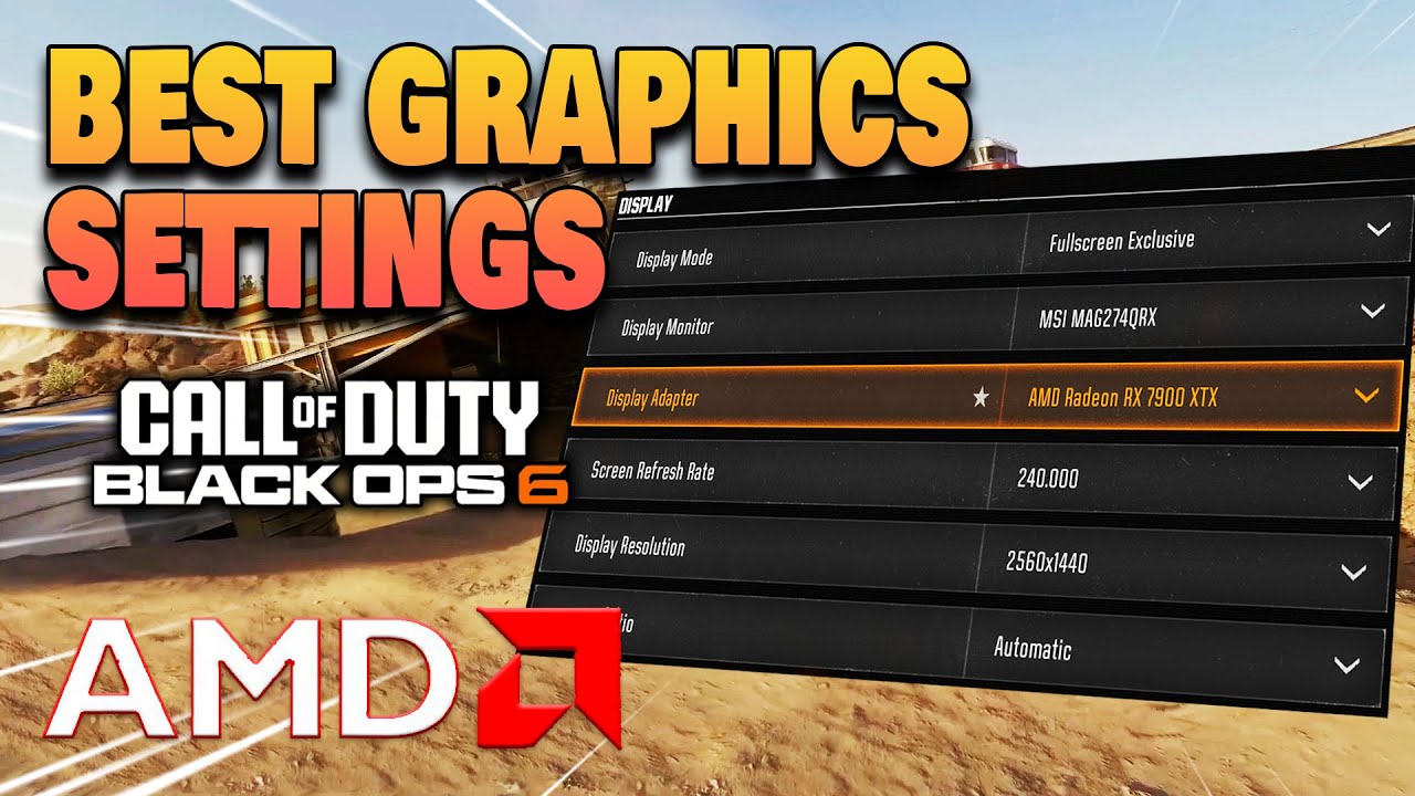 Best AMD Radeon Graphic Settings For Black Ops 6 Beta (MAX FPS ...