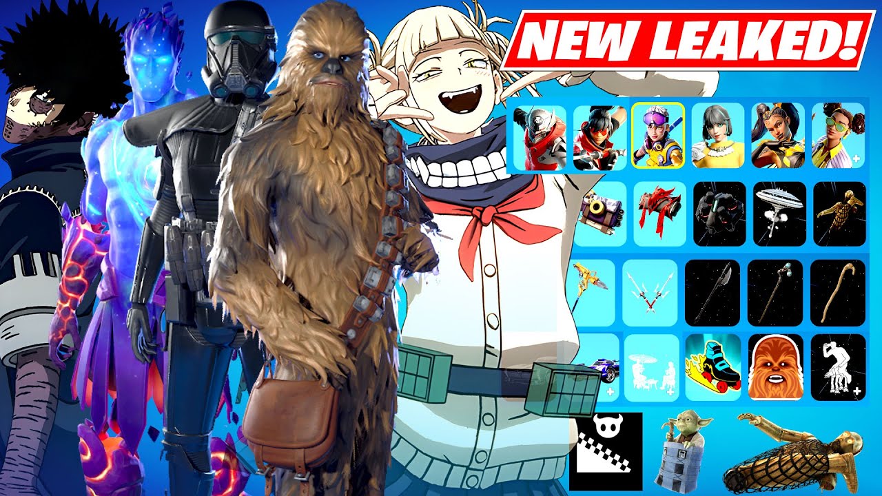 All NEW Leaked v29.40 Skins & Cosmetics (Star Wars, MHA Himiko Toga ...