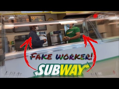 fake subway employee prank (made a sandwich!) - YouTube