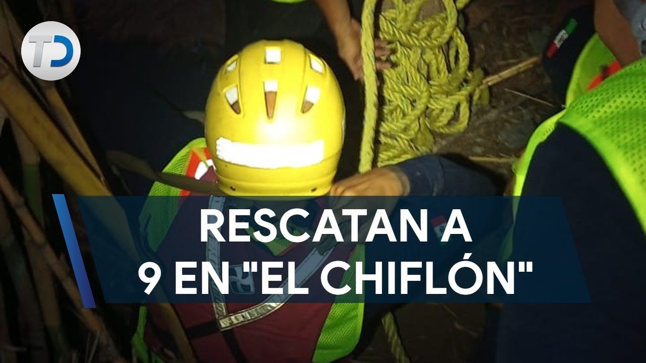 Rescatan a 9 personas de El Chiflón en Saltillo - YouTube