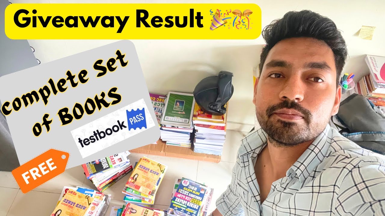 SSC Complete Books set Giveaway plus Free testbook pass 🎉🎉 - YouTube