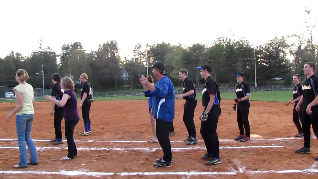 Baseball team celebrating after a win - YouTube