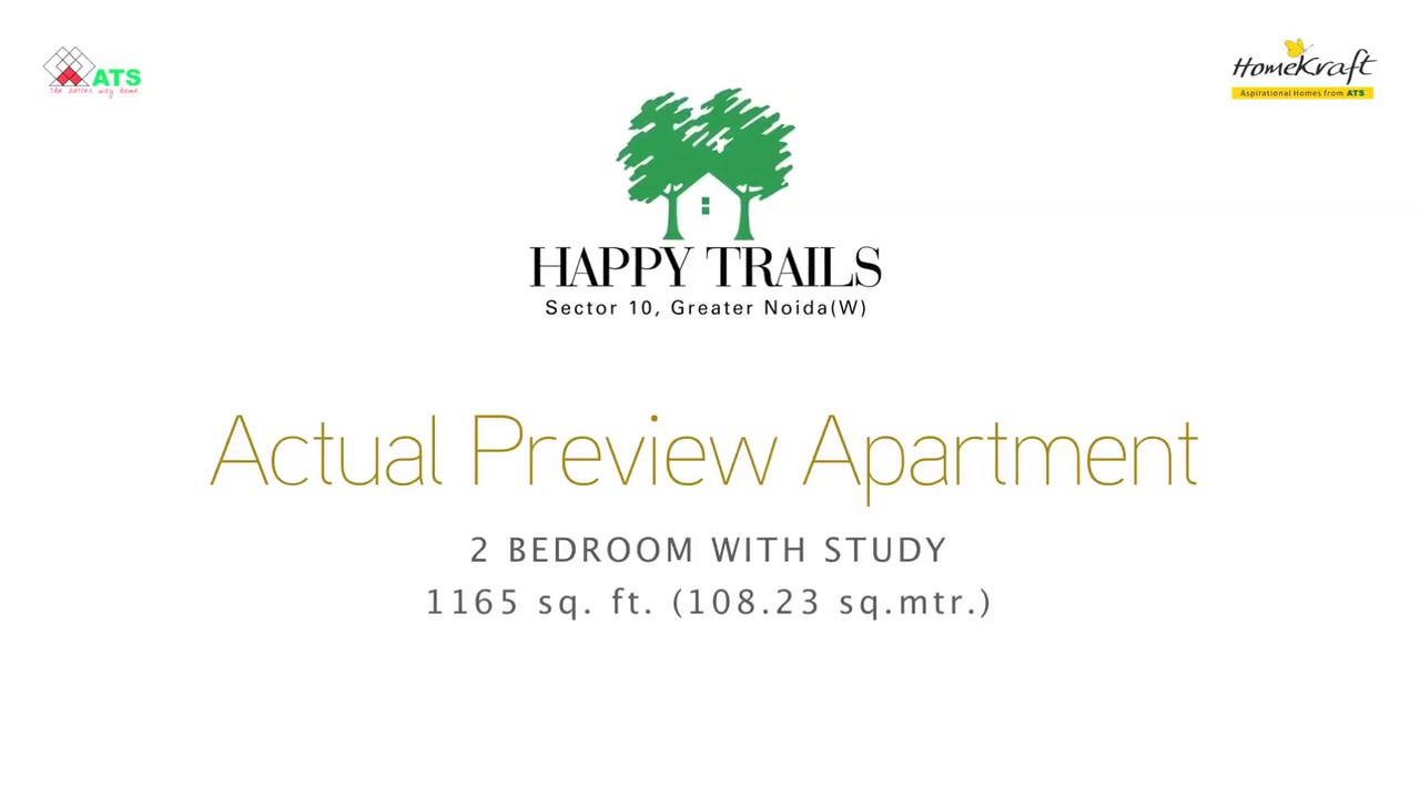 ATS HomeKraft Happy Trails - Actual Preview Apartment - YouTube