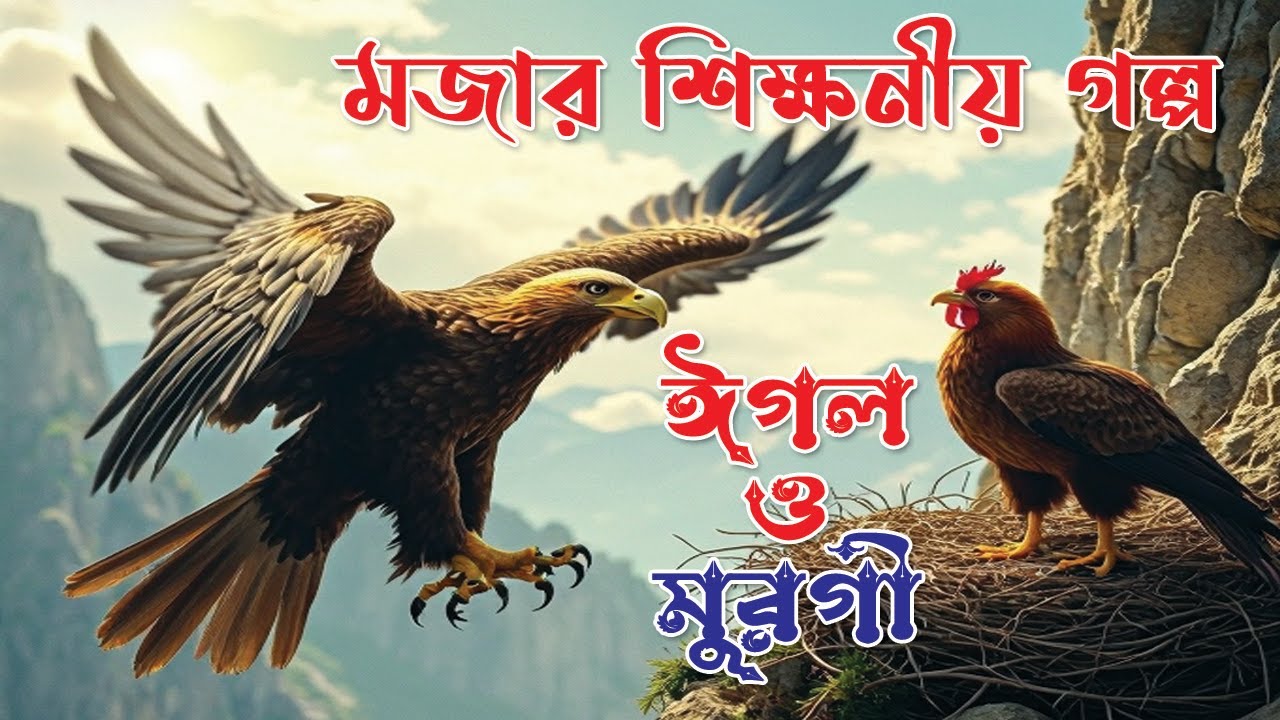 ঈগল ও মুরগীর মজার শিক্ষনীয় গল্প। Eagle and Hen। Bangla Story - YouTube