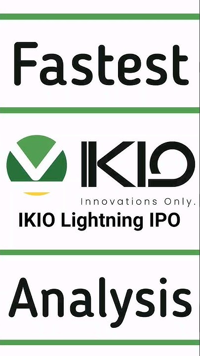 ikio lighting ipo details @Market-view - YouTube