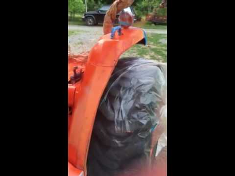 How to paint your tractor - YouTube