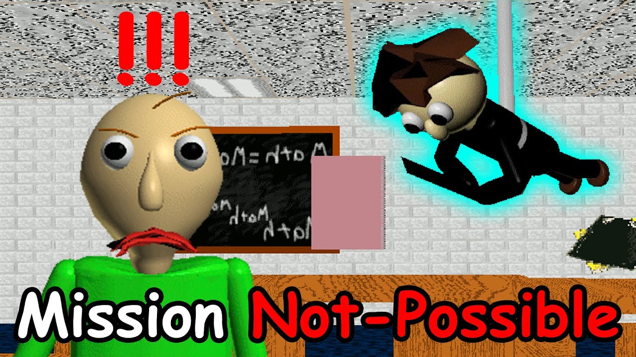 Baldi's Basics But The Student Is On The Ceiling - YouTube