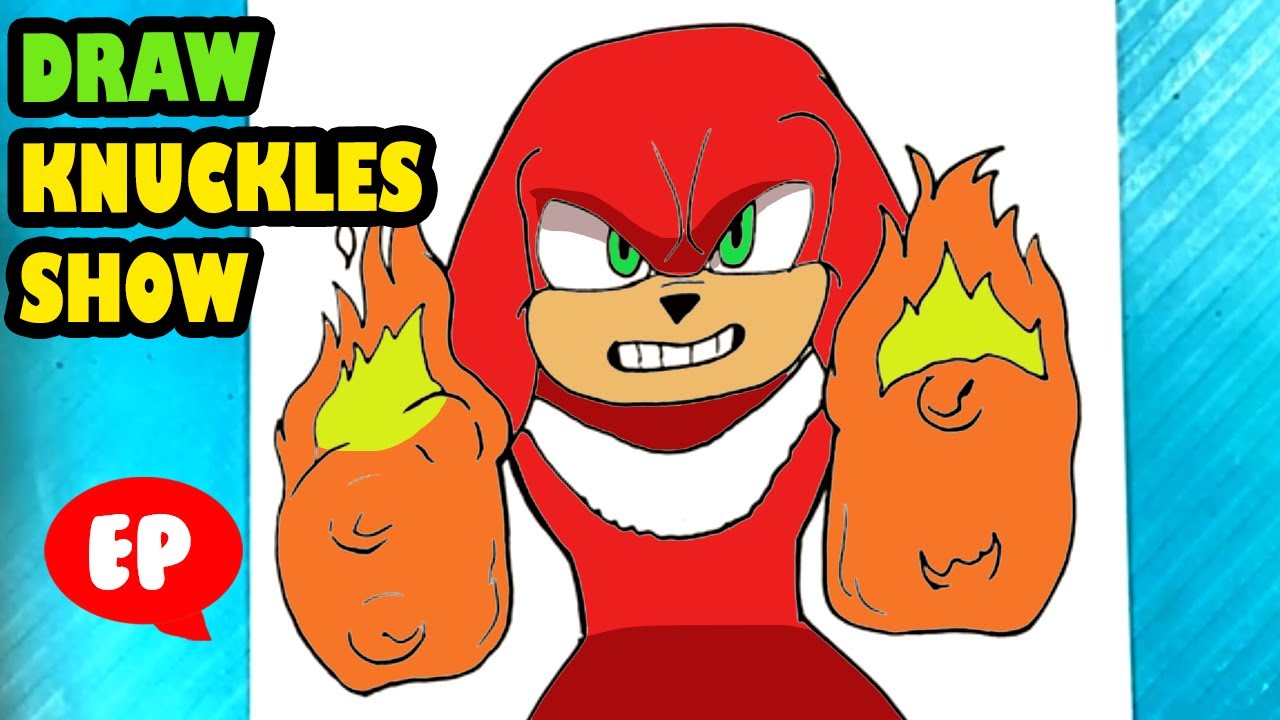 EASY How to Draw KNUCKLES FIRE FISTS - Paramount Show - YouTube