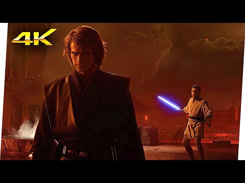Obi-Wan vs Anakin - Duelo En Mustafar | Star Wars - La Venganza De Los Sith (2005) Clip 4K Ultra HD