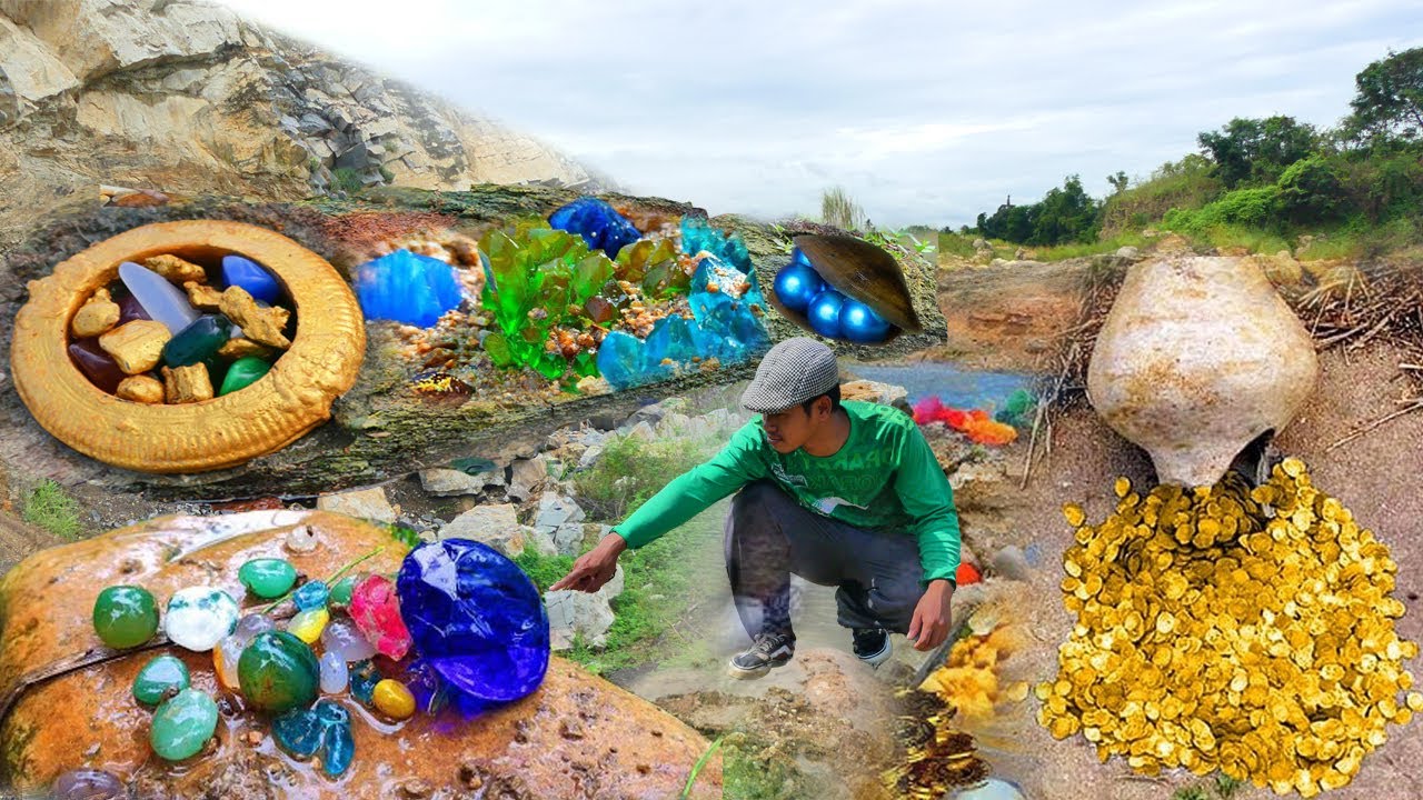 MT GOLD : The volcano erupted, spewing crystals and gold diamonds ...