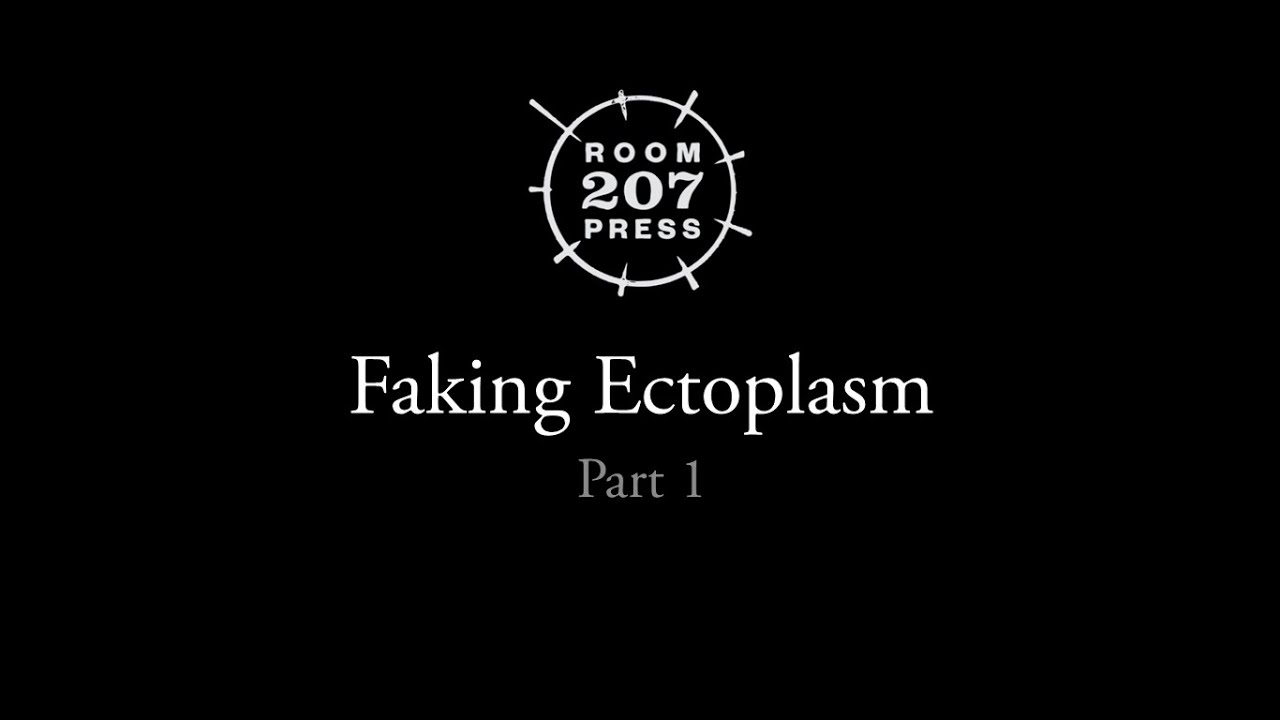 faking ectoplasm part 1 - YouTube