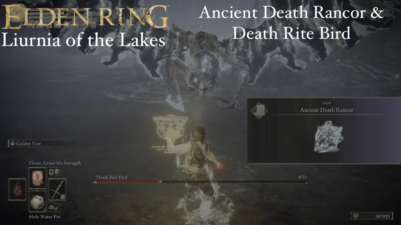 Elden Ring- Liurnia of the Lakes, North- Ancient Death Rancor & the ...
