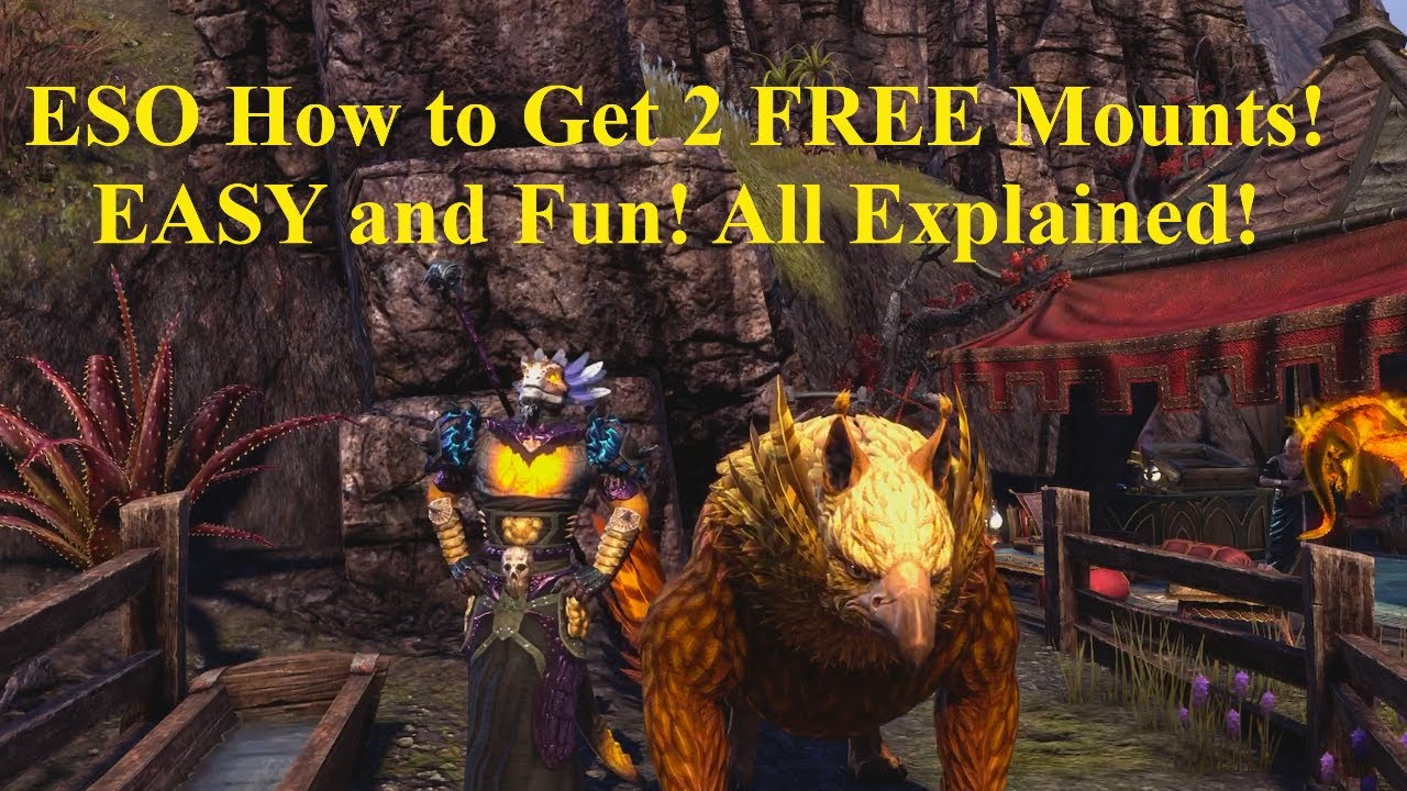 ESO How to Get 2 FREE Mounts! EASY and FUN All Explained - YouTube