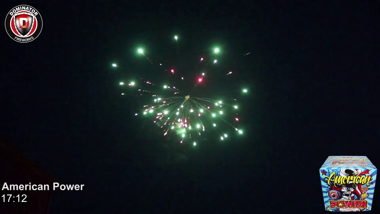 DM571 American Power 500g cake by Dominator Fireworks - YouTube