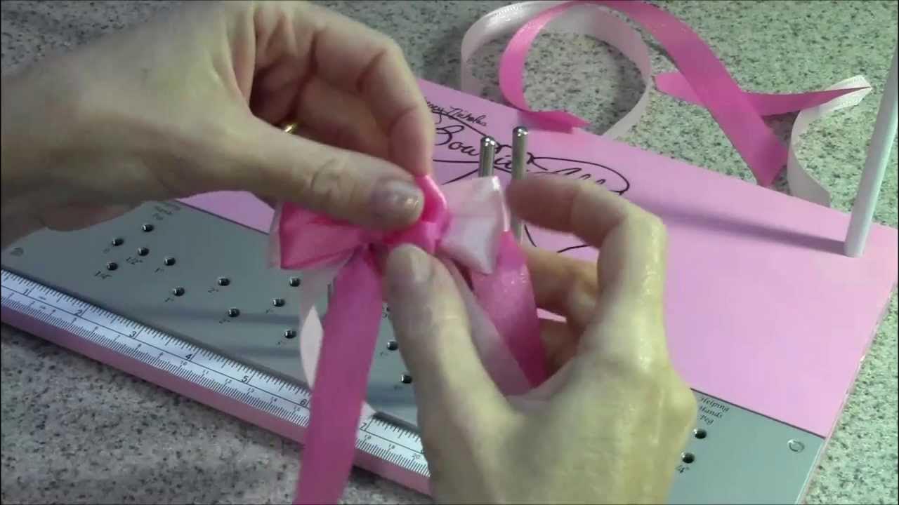 Zutter Bow-It-All Tutorial * Double Tail Bows with Really Reasonable Ribbon - YouTube