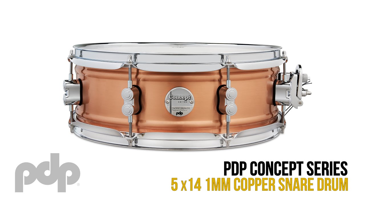 Kirkee B and the PDP 5x14 Concept Series Copper Snare - YouTube