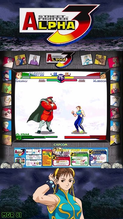 STREET FIGHTER ALPHA 3 ( CHUN LI vs M BISON ) ARCADE - YouTube