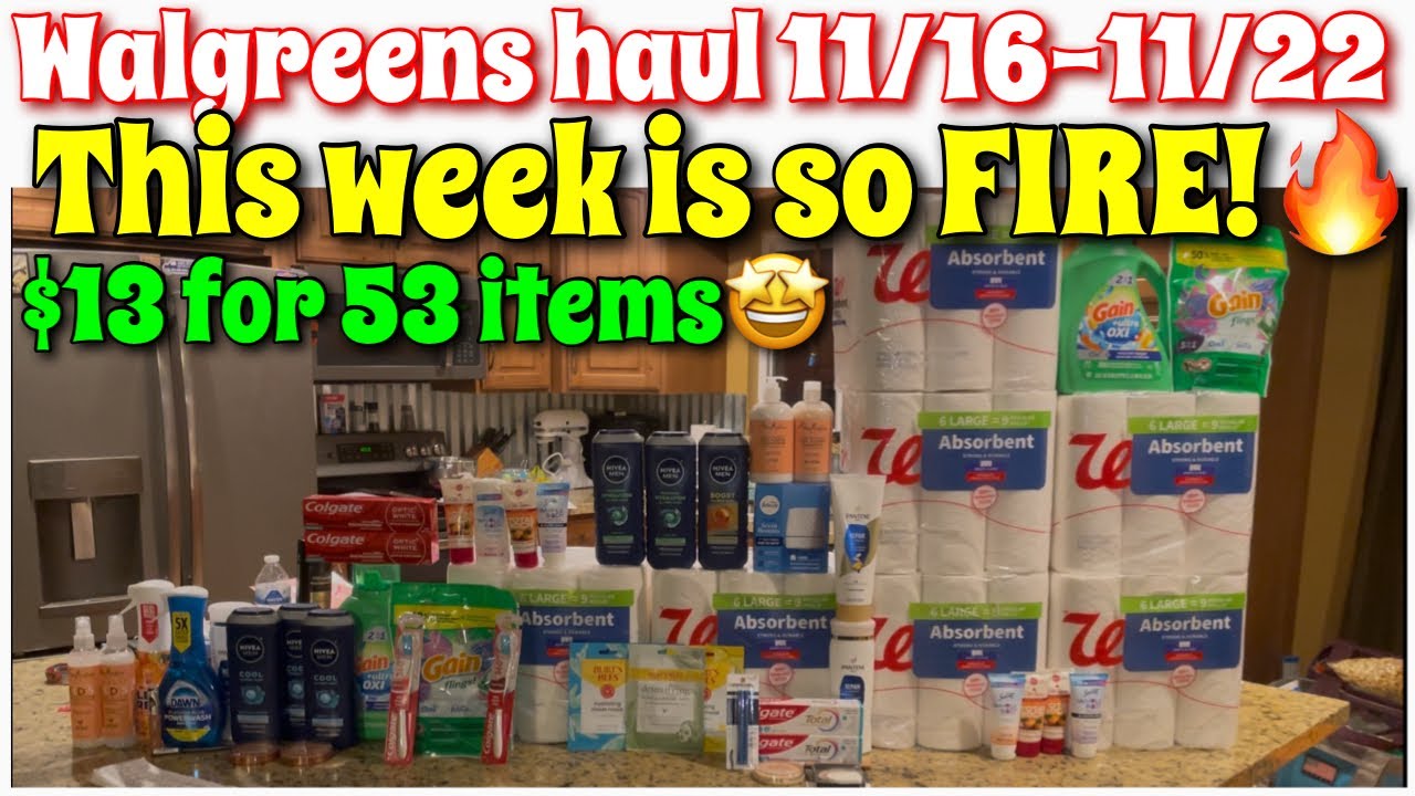 Walgreens couponing haul 11/16-11/22! The deals are on FIRE this week ...