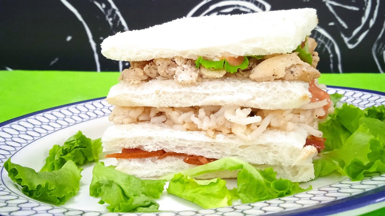 How To Make Chicken Chow mein Sandwich #happycooking - YouTube