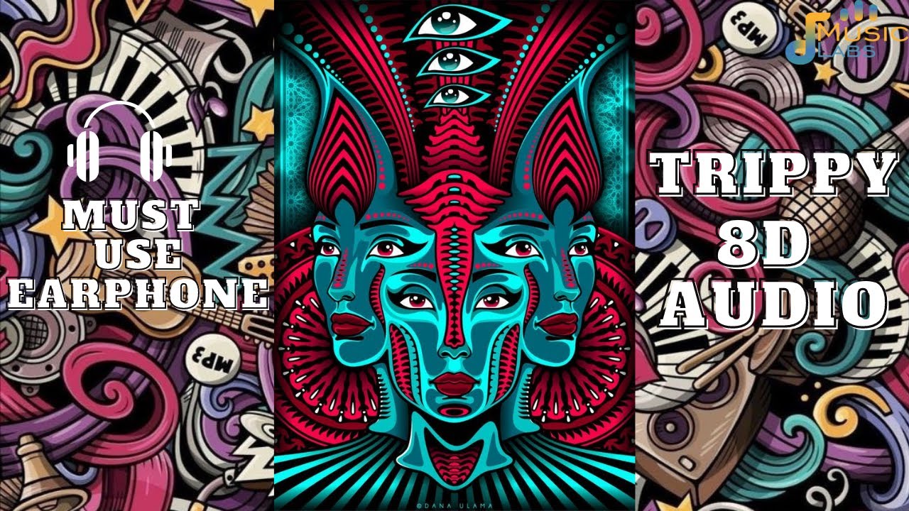 Trippy Music Art Wallpaper