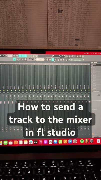 How to send a track to the mixer in fl studio - YouTube