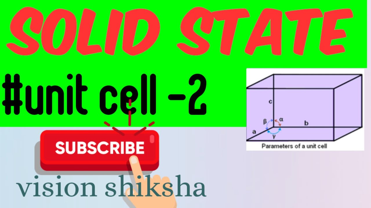 Cell parameter || unit cell according to cell parameter || types of ...
