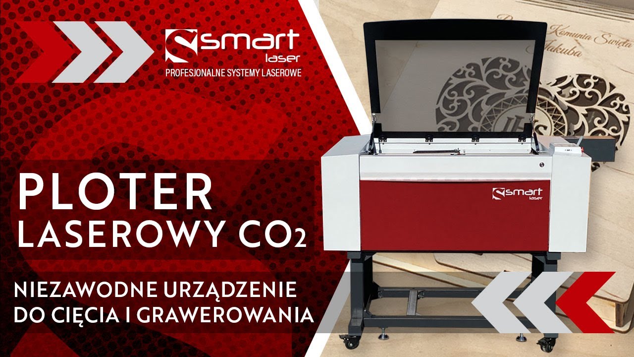 Smart Laser CO2 9060 RECI W4 100W - YouTube