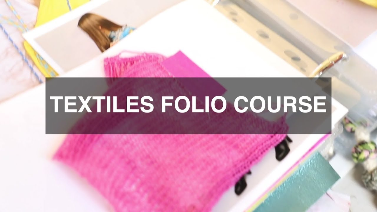 Textiles Folio, with Berni Yates (Tutor) - YouTube