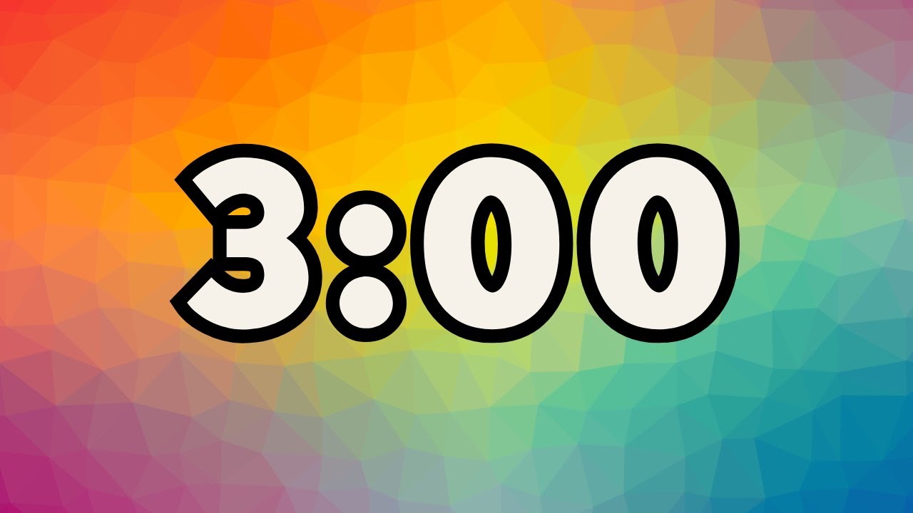 3 minutes timer | Countdown - YouTube