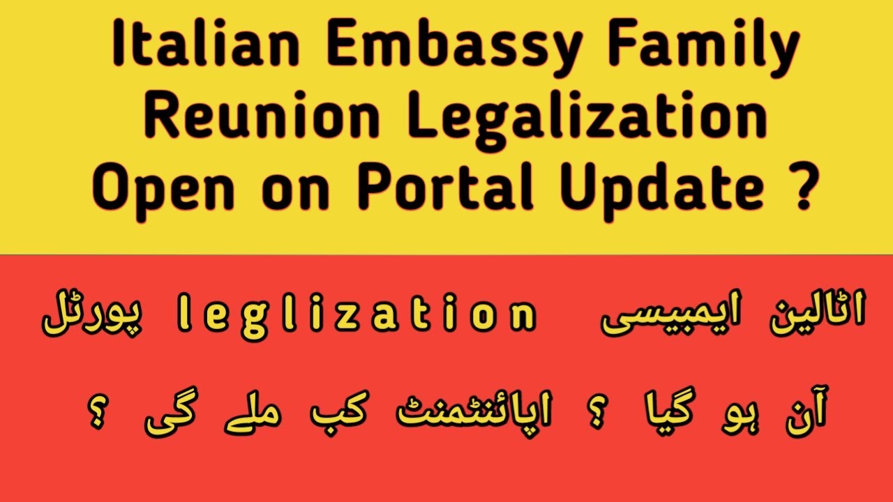Italy Embassy Legalization Appointment Available ? Legalization Update ...