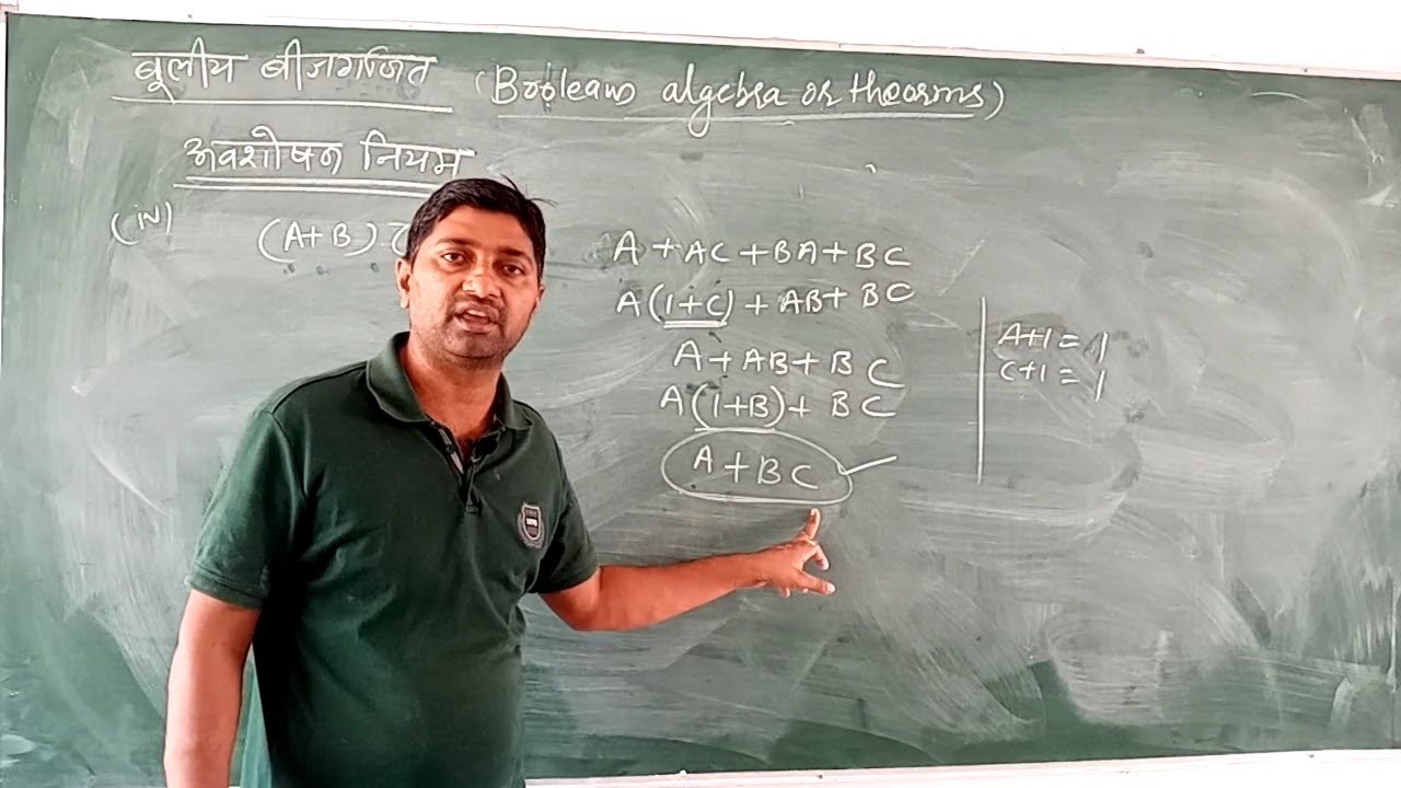 Absorption laws in Boolean Algebra - YouTube