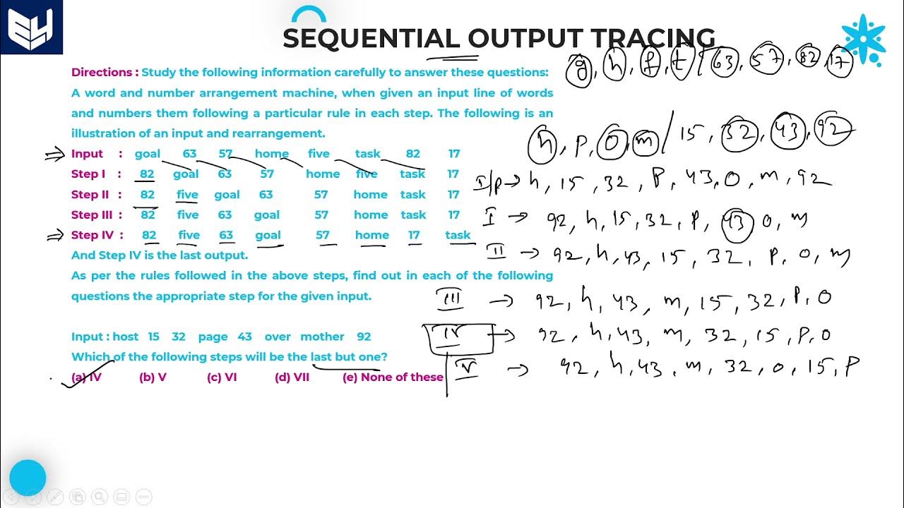 Sequential output tracing reasoning | Part- 6 | Bharath Kumar - YouTube