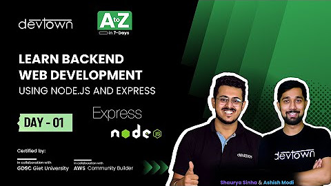 Learn Backend Web Development using node.js and express | Jan 2024 - YouTube