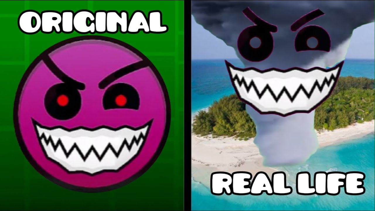 Fire In The Hole Normal VS Real Life Version | Geometry Dash Funny ...