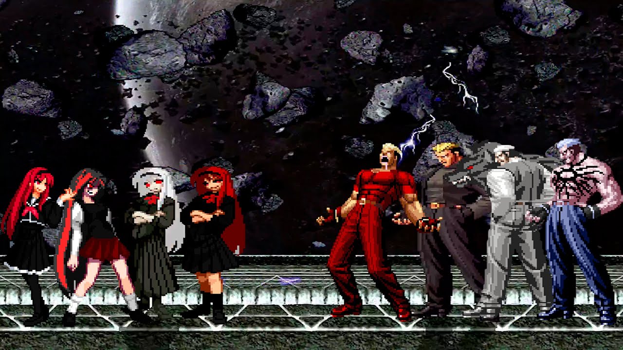 [KOF Mugen] Akiha Yagami Team vs Yamazaki Team - YouTube