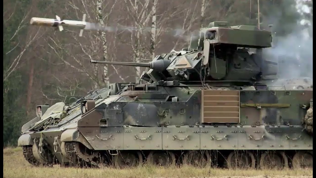 US Army M2A3 Bradley Firing an Incredible Amount of TOW Missiles - YouTube